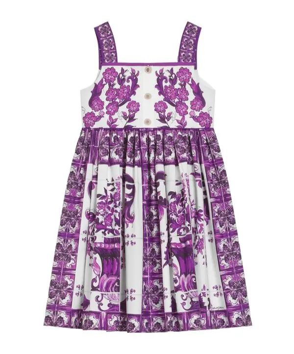 Dolce & Gabbana Graphic-print Cotton Dress