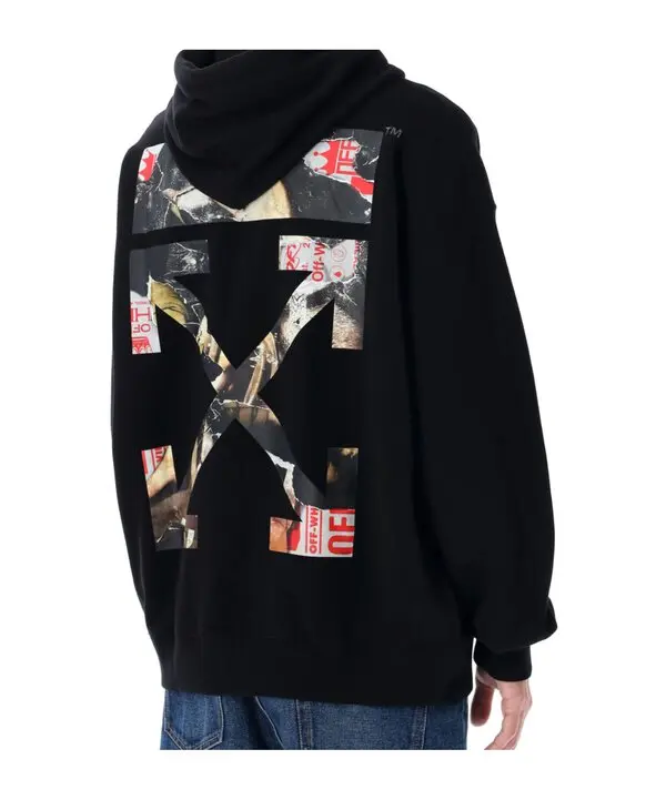 Off-White Paint Arrow Skate Drawstring Hoodie