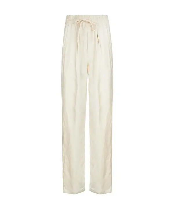 Isabel Marant Étoile Drawstring-waist Cotton Track Pants - White