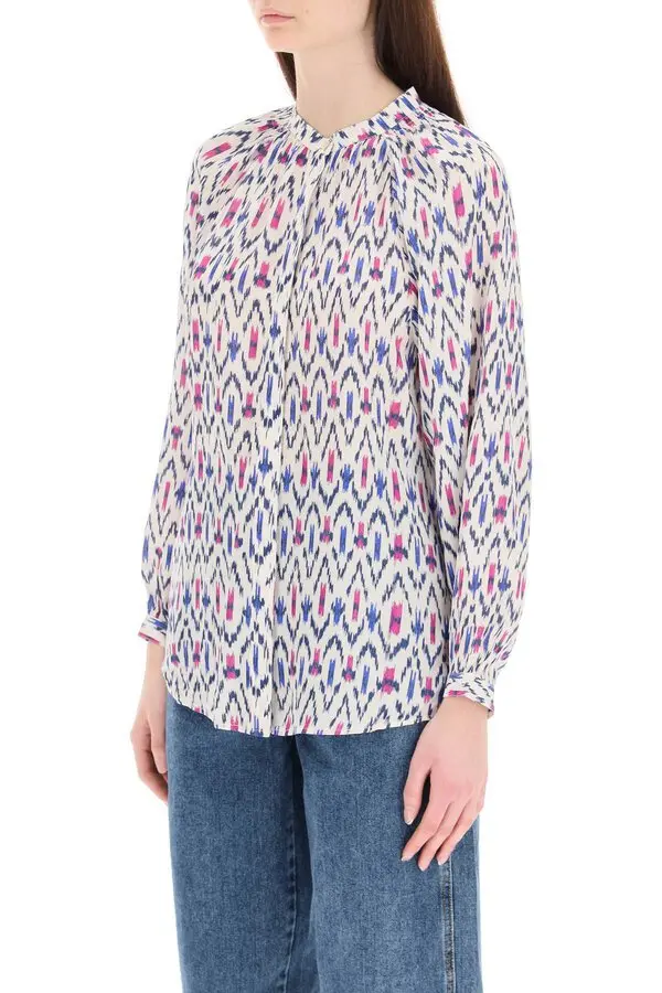 Isabel Marant Étoile Geometric Print Long-sleeve Blouse