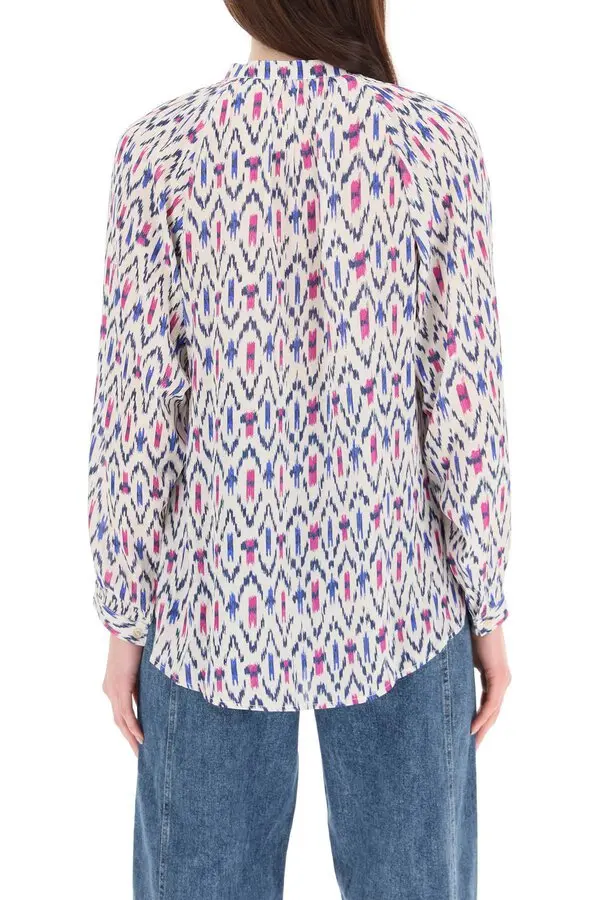 Isabel Marant Étoile Geometric Print Long-sleeve Blouse