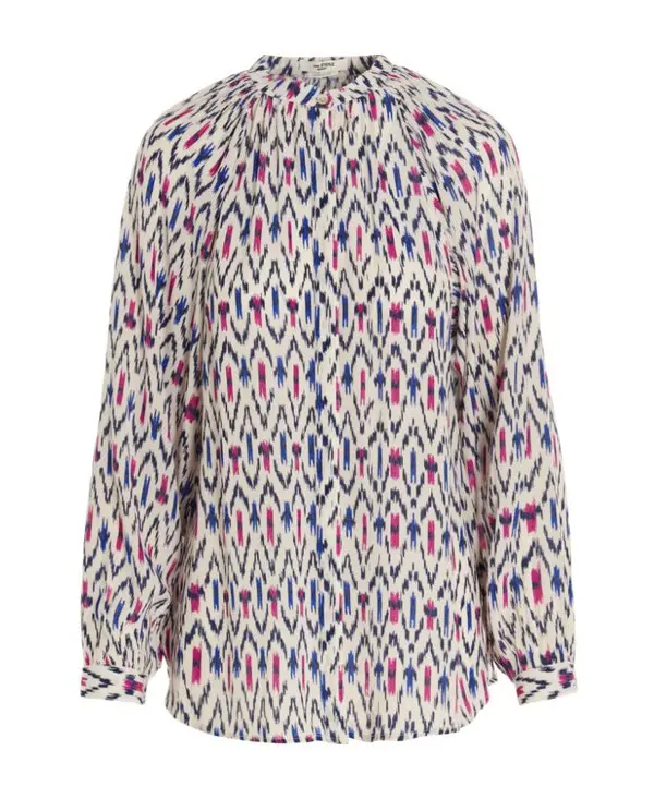 Isabel Marant Étoile Geometric Long-sleeve Blouse