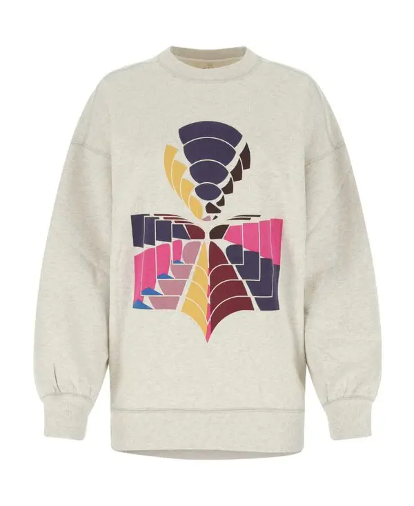 Isabel Marant Étoile Mindy Logo-print Sweatshirt - Nude
