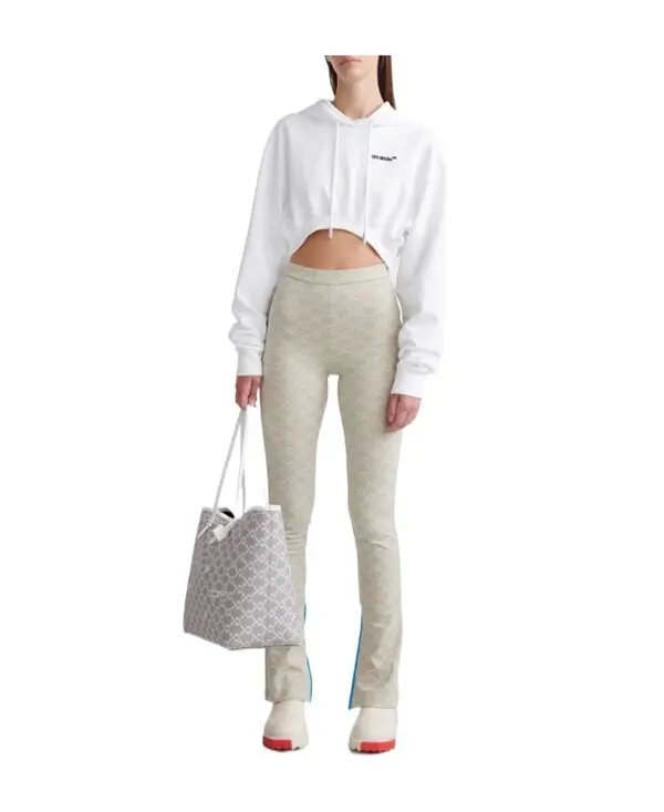 Off-White Monogram Ankle-slit Trousers