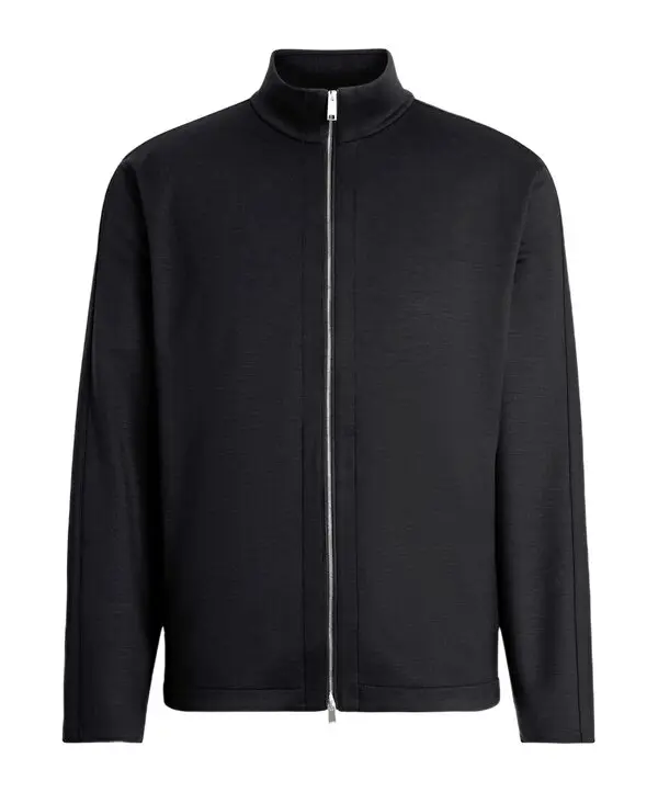 Zegna Long Sleeved Zipped Sweatshirt