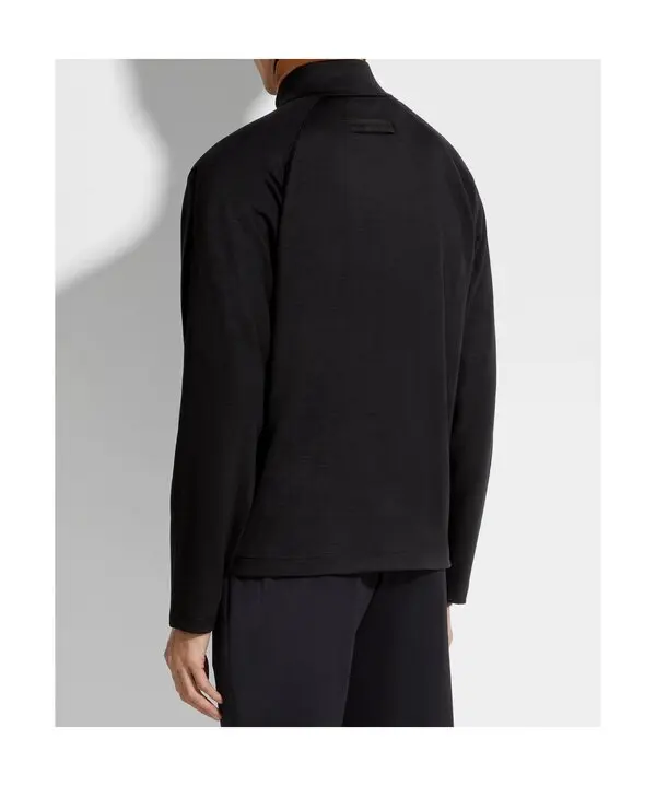 Zegna Long Sleeved Zipped Sweatshirt