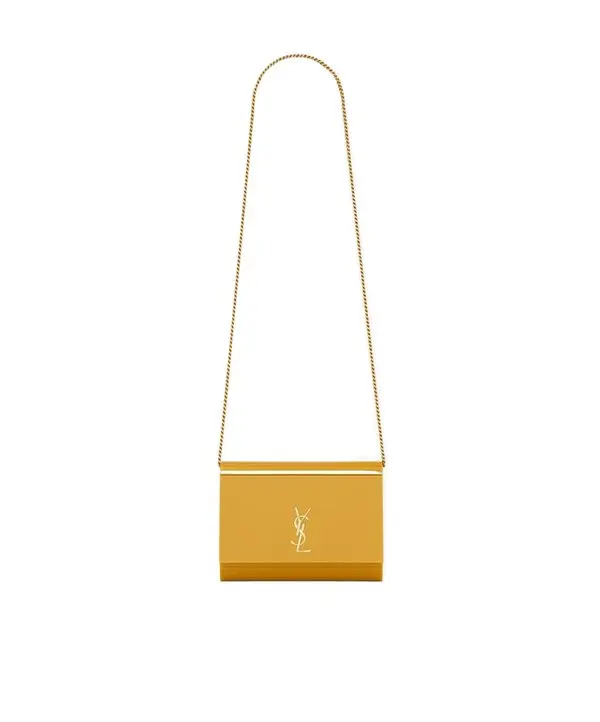 Saint Laurent Vicky Minaudière Shoulder Bag - Yellow