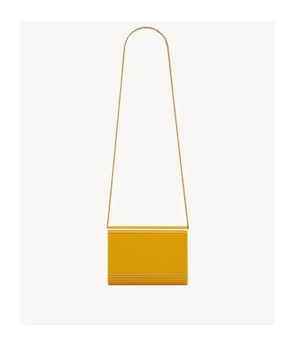 Saint Laurent Vicky Minaudière Shoulder Bag - Yellow