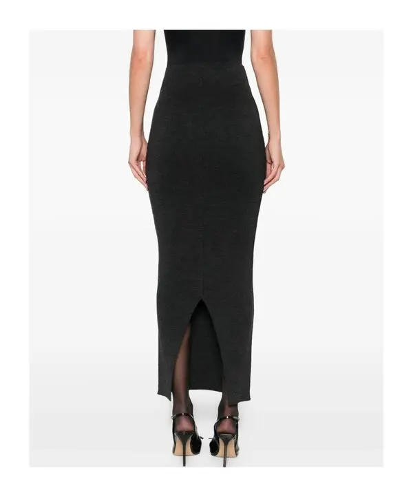 Alberta Ferretti Back-slit Midi Skirt