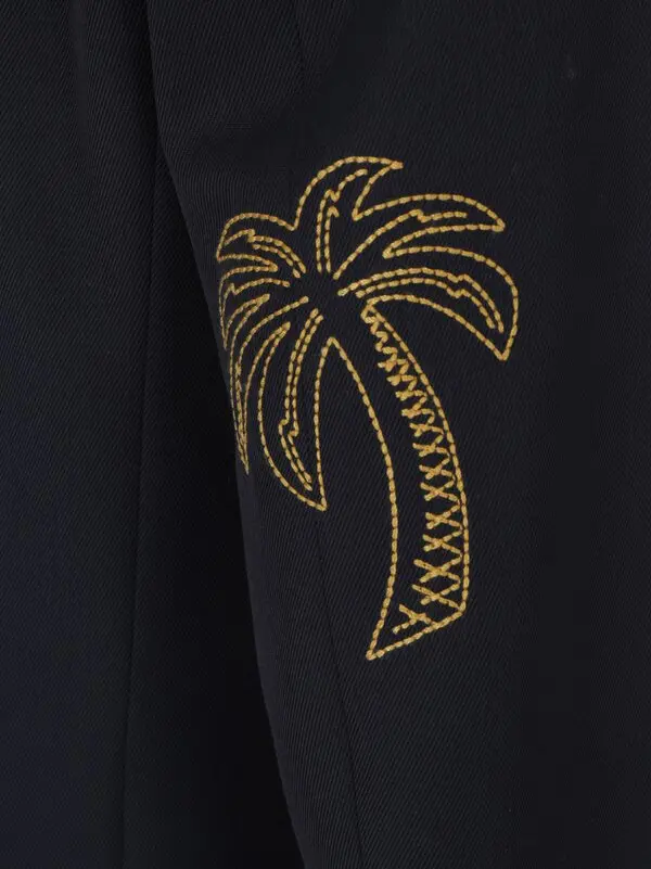Palm Angels Embroidered Double-breasted Blazer