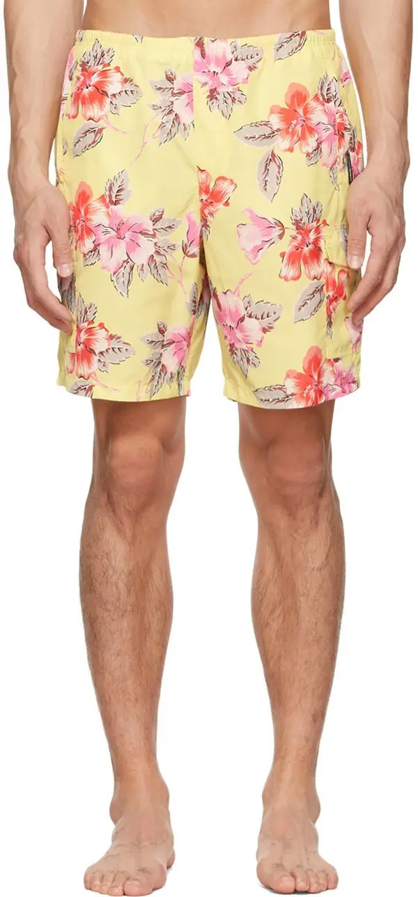 Palm Angels Printed Cargo Swim Shorts