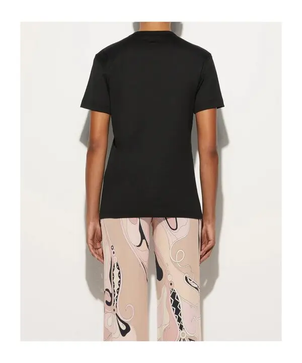 Emilio Pucci Logo Short Sleeve Top