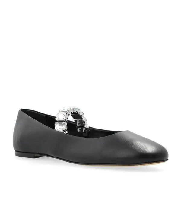 Casadei Embellished Ballet Flat Shoes