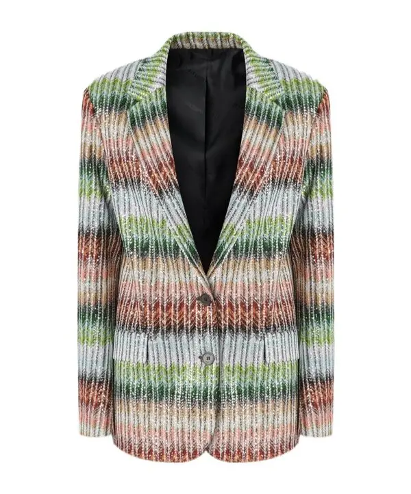 Missoni Zigzag-woven Blazer - Multi-color