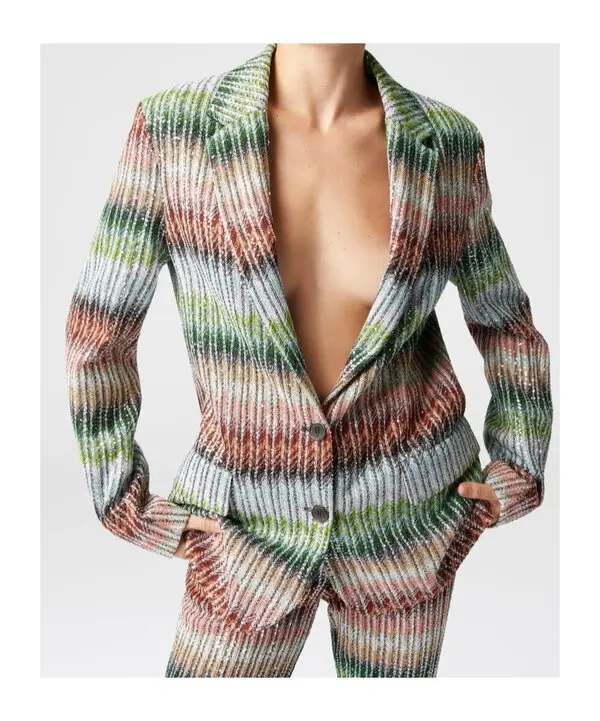 Missoni Zigzag-woven Sequined Blazer