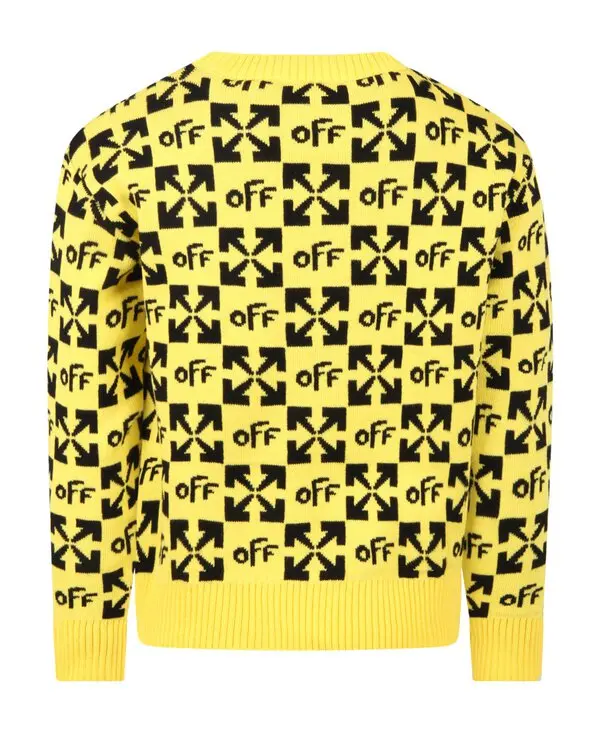Off-White Monogram-intarsia Cotton Jumper
