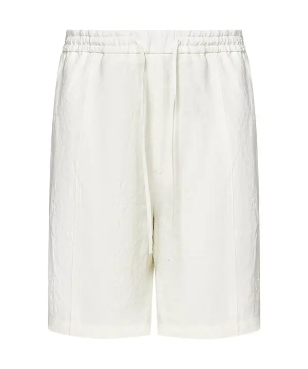 Emporio Armani Pleated Drawstring Shorts