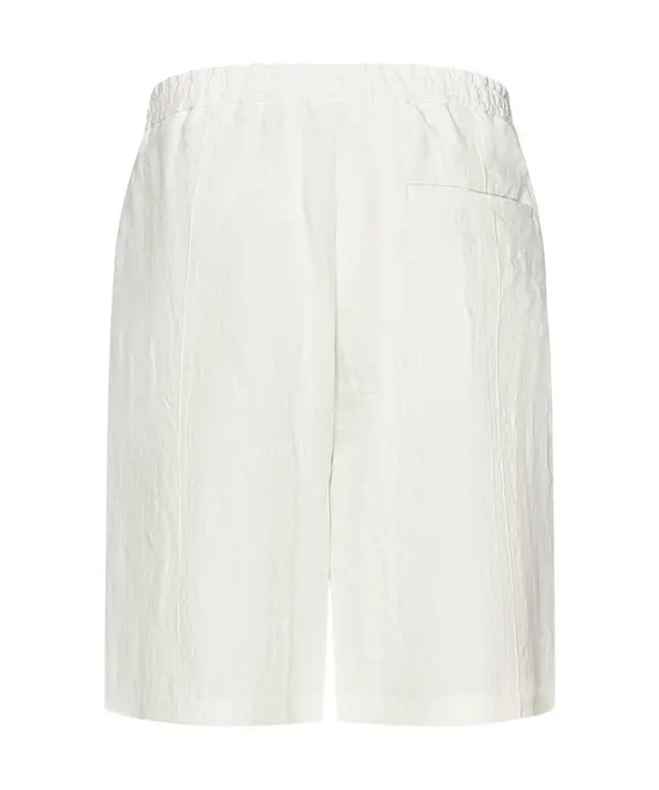 Emporio Armani Pleated Drawstring Shorts