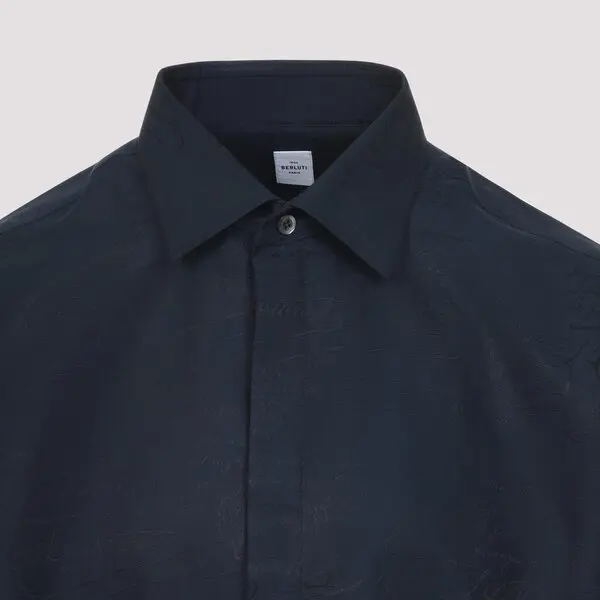 Berluti Collared Long-sleeve Shirt