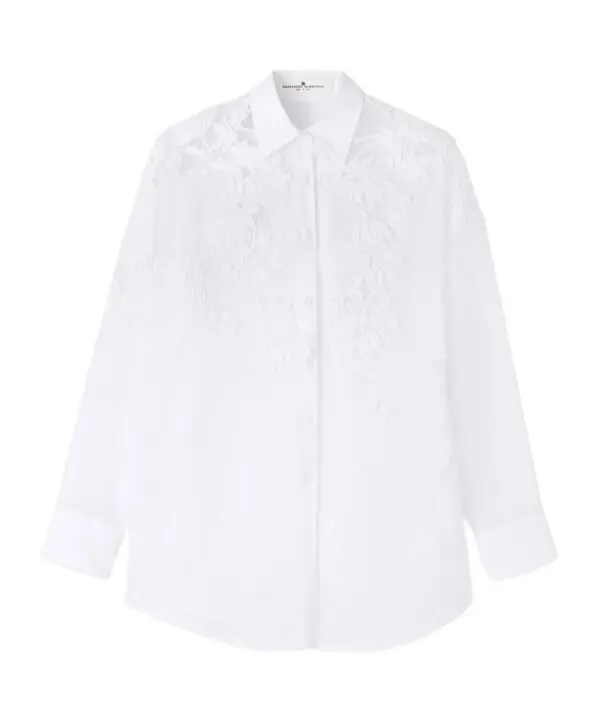 Ermanno Scervino Floral-appliqué Shirt