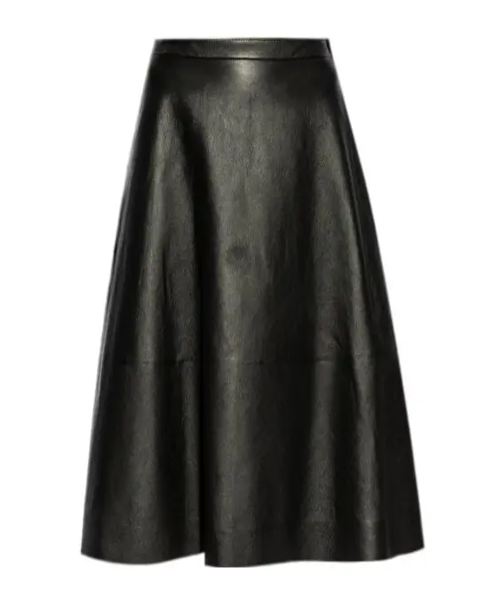 Balenciaga A-line Draped Skirt - Black