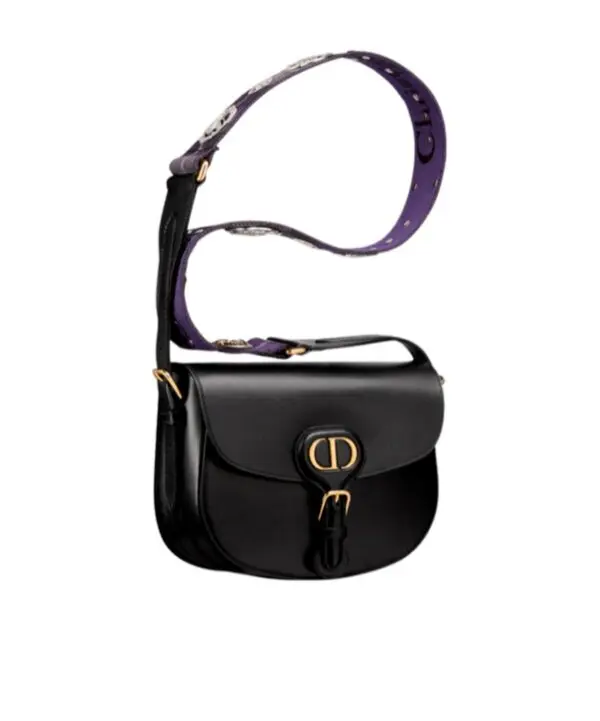 Dior Medium Bobby Bag With Strap - Black