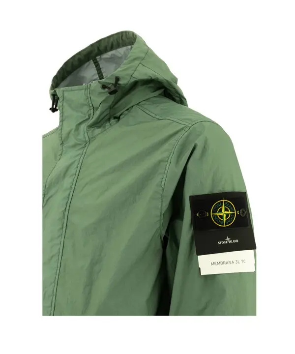 Stone Island Compass Patch Hooded Jacket