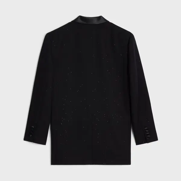 Celine Sequined Grain De Poudre Tuxedo Jacket