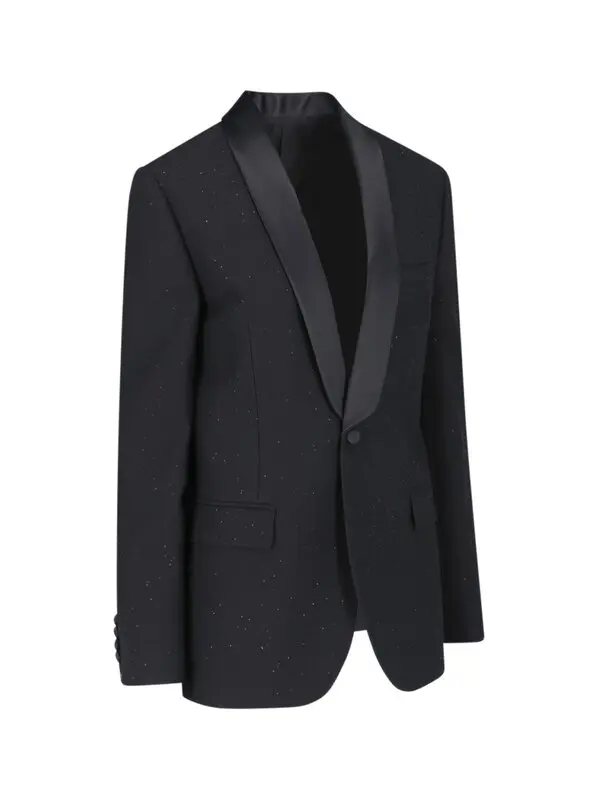Celine Sequined Grain De Poudre Tuxedo Jacket