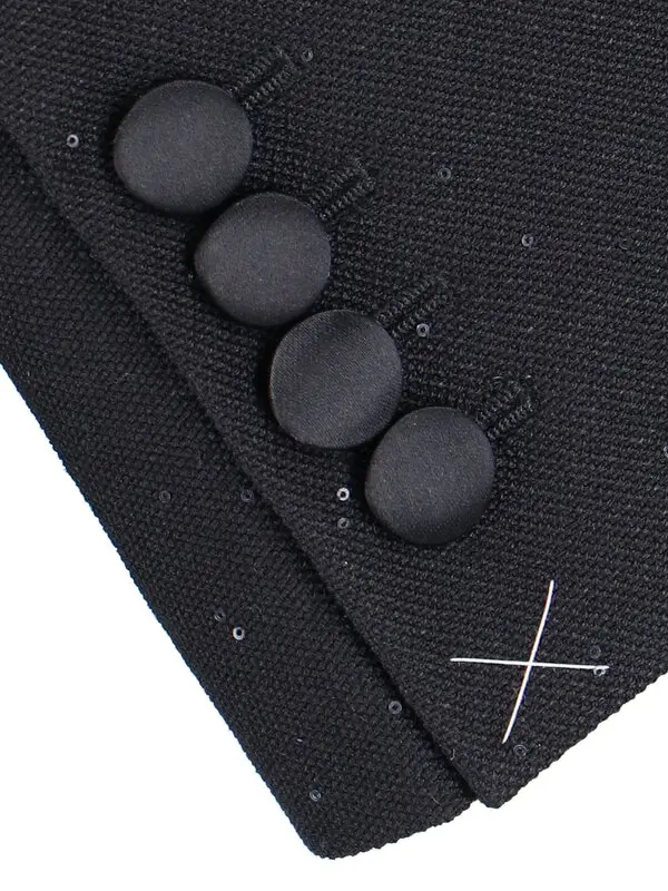 Celine Sequined Grain De Poudre Tuxedo Jacket