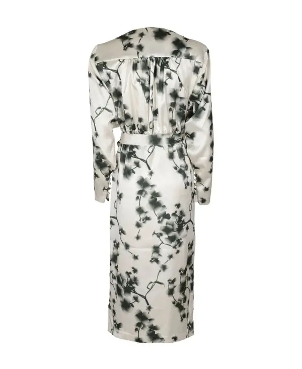ROTATE BY BIRGER CHRISTENSEN Abstract Floral-print Midi Dress