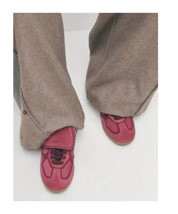 ALOHAS Tb.490 Club Lace-up Suede Sneakers - Pink