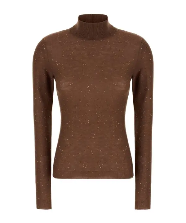 Fabiana Filippi Sequin High Neck Jumper