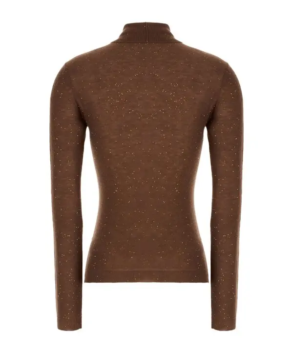 Fabiana Filippi Sequin High Neck Jumper