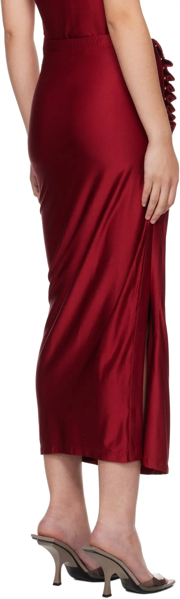 Rabanne Jersey Gathered Maxi Skirt