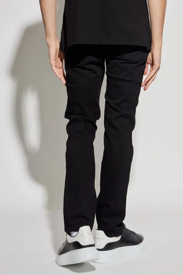 Versace Logo Patch Skinny Jeans