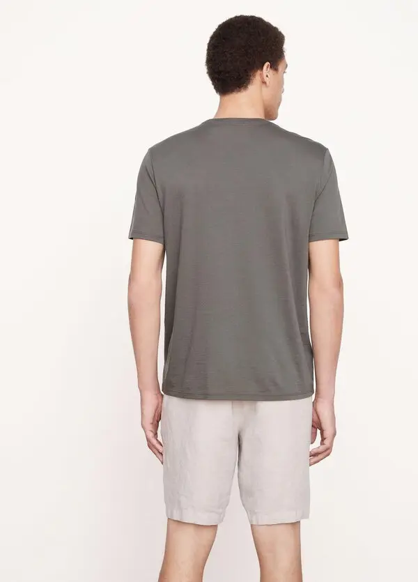Vince Open-necked Black Shirt