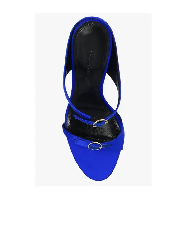 Victoria Beckham Double-strap Satin Mules