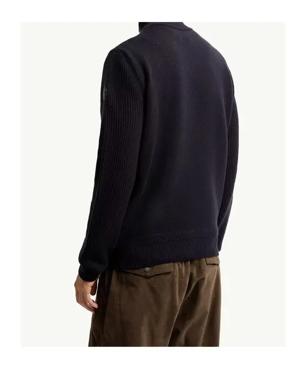Moncler Wool Cashmere Zip-up Cardigan