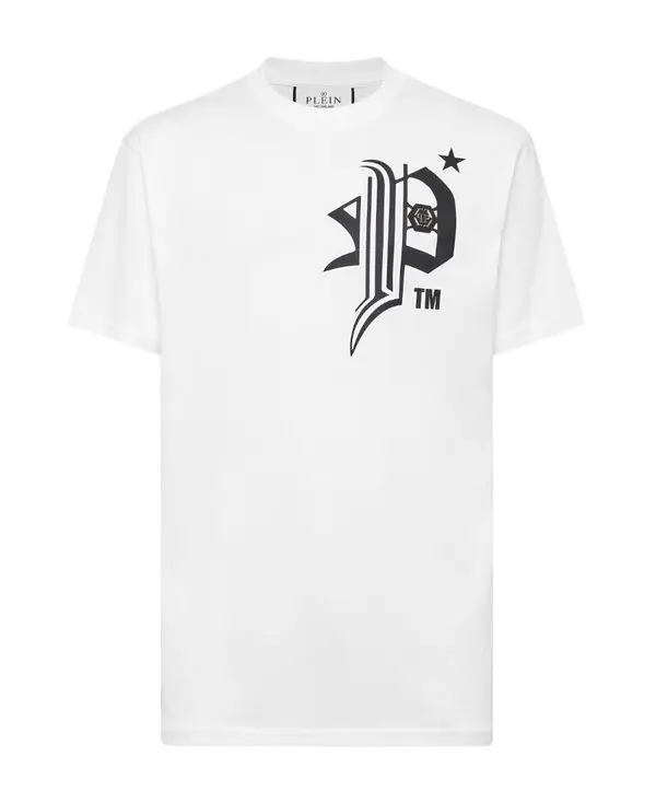 Philipp Plein Gothic Plein Cotton T-shirt - White