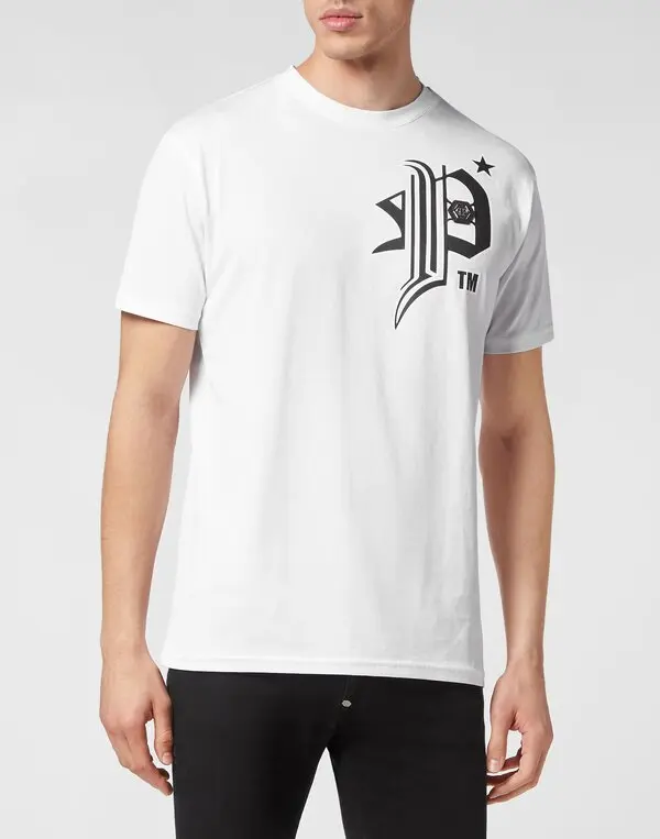 Philipp Plein Gothic Plein Cotton T-shirt - White