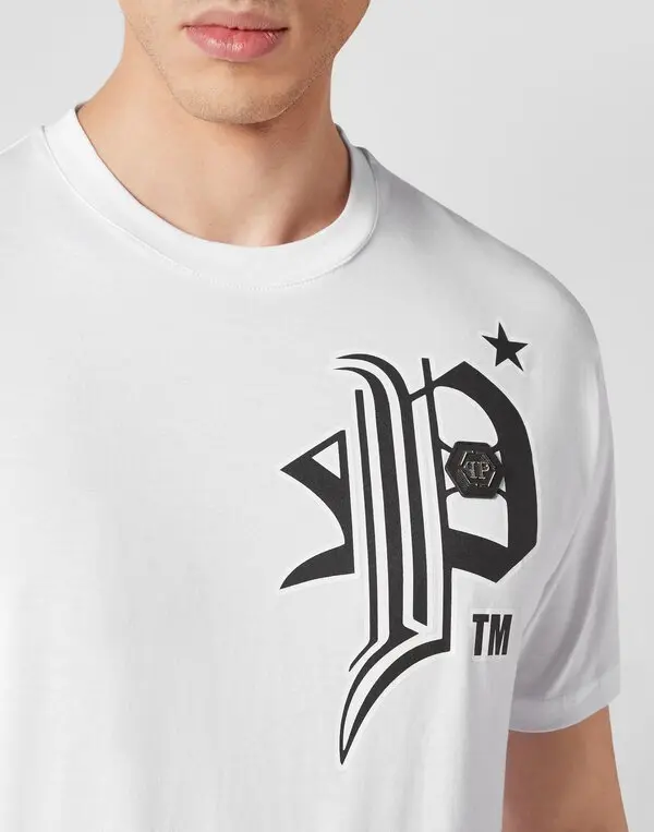 Philipp Plein Gothic Plein Cotton T-shirt - White