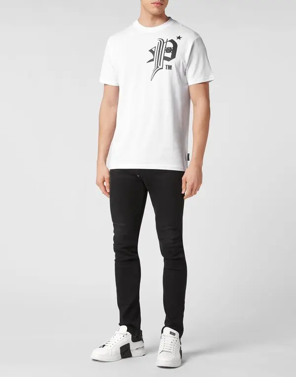 Philipp Plein Gothic Plein Cotton T-shirt - White