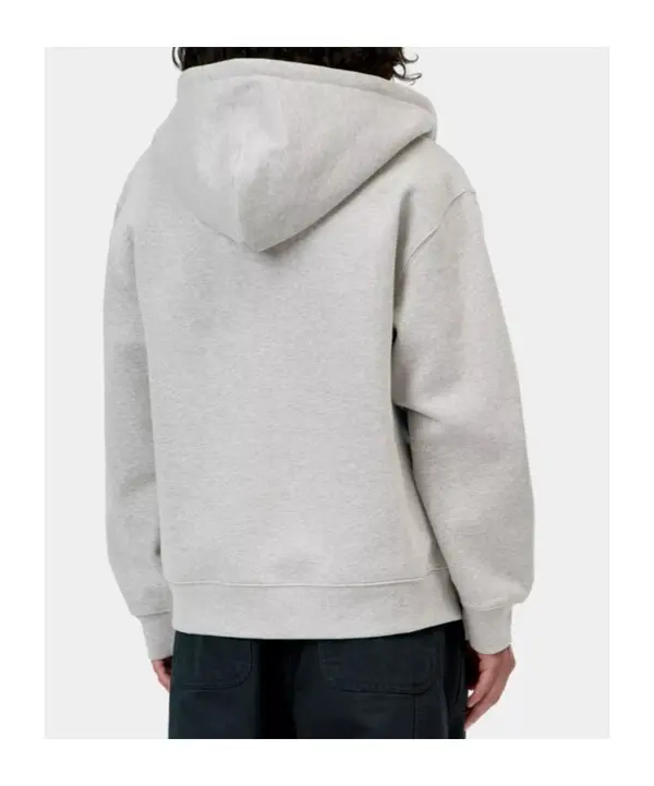 Carhartt Work In Progress Hooded Zip-up Jacket With Small Heart Patch