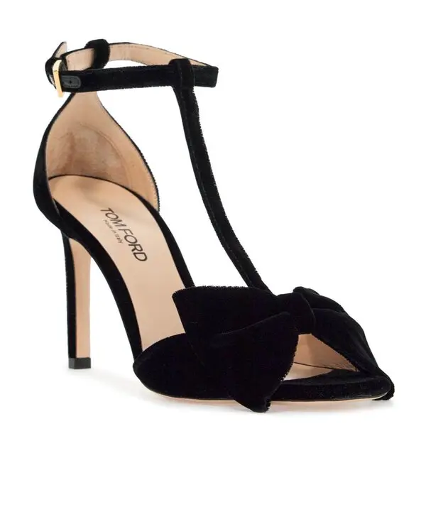 TOM FORD Velvet Heeled Sandals