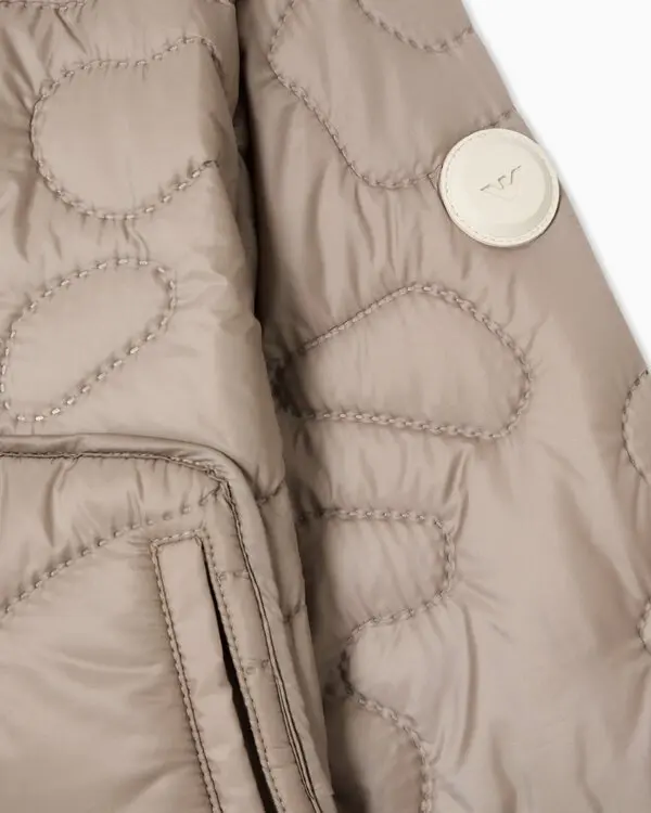 Emporio Armani 3d Quilted Flower-pattern Jacket