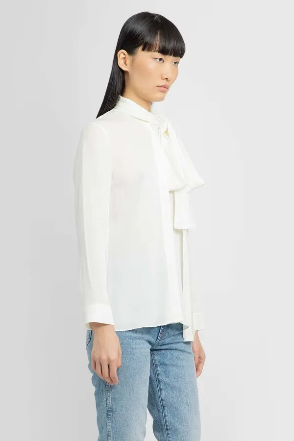 Khaite Knotted Tie Detailed Blouse