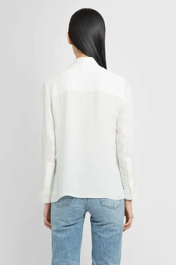 Khaite Knotted Tie Detailed Blouse