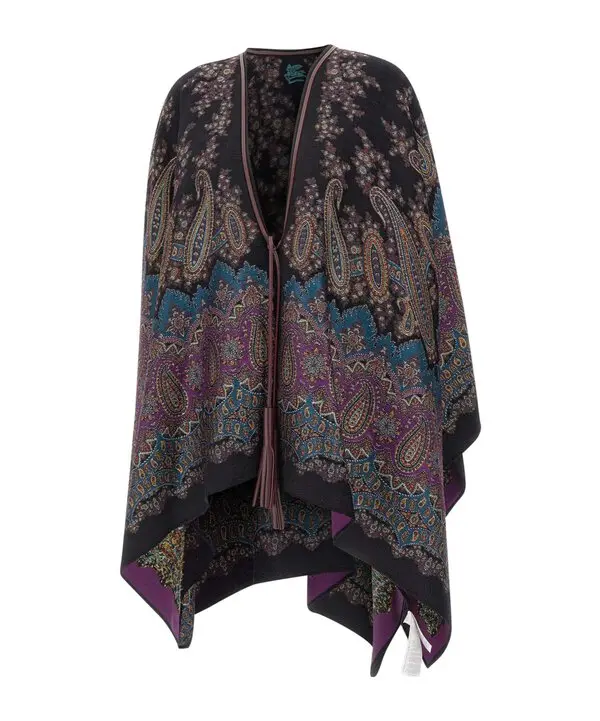 Etro Paisley Printed Cape