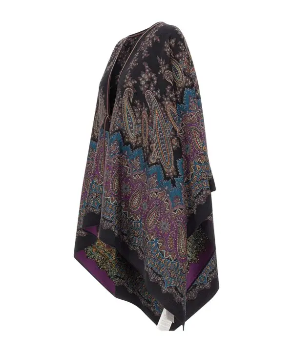 Etro Paisley Printed Cape